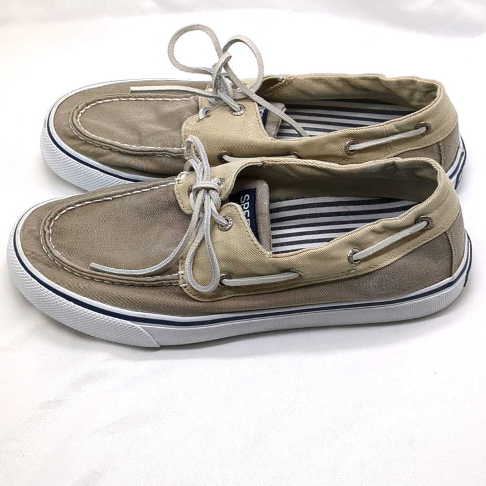 Sperry Bahamas Ii Topsider Men’s 9 Tan/Brown Color - Gem